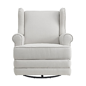 Oxford Baby Teegan Upholstered Swivel Glider & Recliner Nursery Chair, Sand