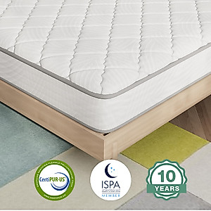 Novilla Full Size Mattress 8 inch, Hybrid Full Mattress in a Box, Innerspring Mattress with Comfortable & Breathable Foam, Supportive Mattress for Back Pain Relief, Certipur-Us Certified
