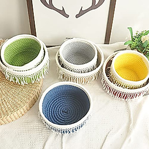 Cotton Line Makeup Storage Basket No Sharp Corners Large Capacity Small Debris Box