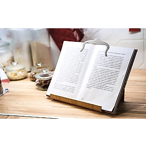 Music Book Clip,Page Holder - Silver Sheet Music Holders,Cookbook Clip