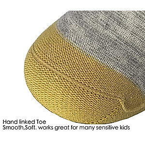 Hzcojulo Kids Toddler Half Cushion Low Cut Athletic Ankle Cotton Socks for Boys Girls Size Age 1-15 Years -12 Pairs,Multicoloured,L/Shoe size 13-3.5/7-10Years
