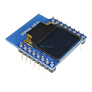 Mini 0.66 Inch 64X48 OLED Shield for WeMos D1 IIC/I2C SSD1306 Mini ESP32 OLED Module 3.3V 0.66" LCD Screen for Arduino AVR STM32