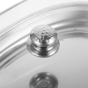 Stainless Steel Buffet Serving Dish Buffet Server Dish Buffet Snack Tray Food Plate for Buffet Stainless Steel Serving Tray Kitchen Food Holder Buffet Foods Holder Buffet Plates