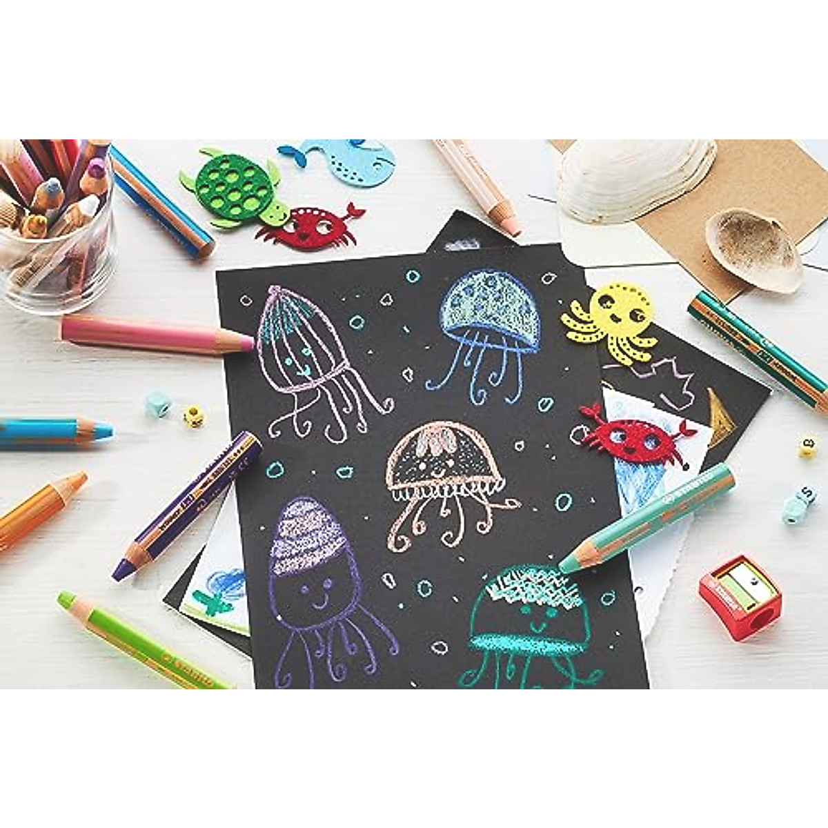 STABILO Multi-talented Pencil woody 3-in-1 - Single Pencil - Black