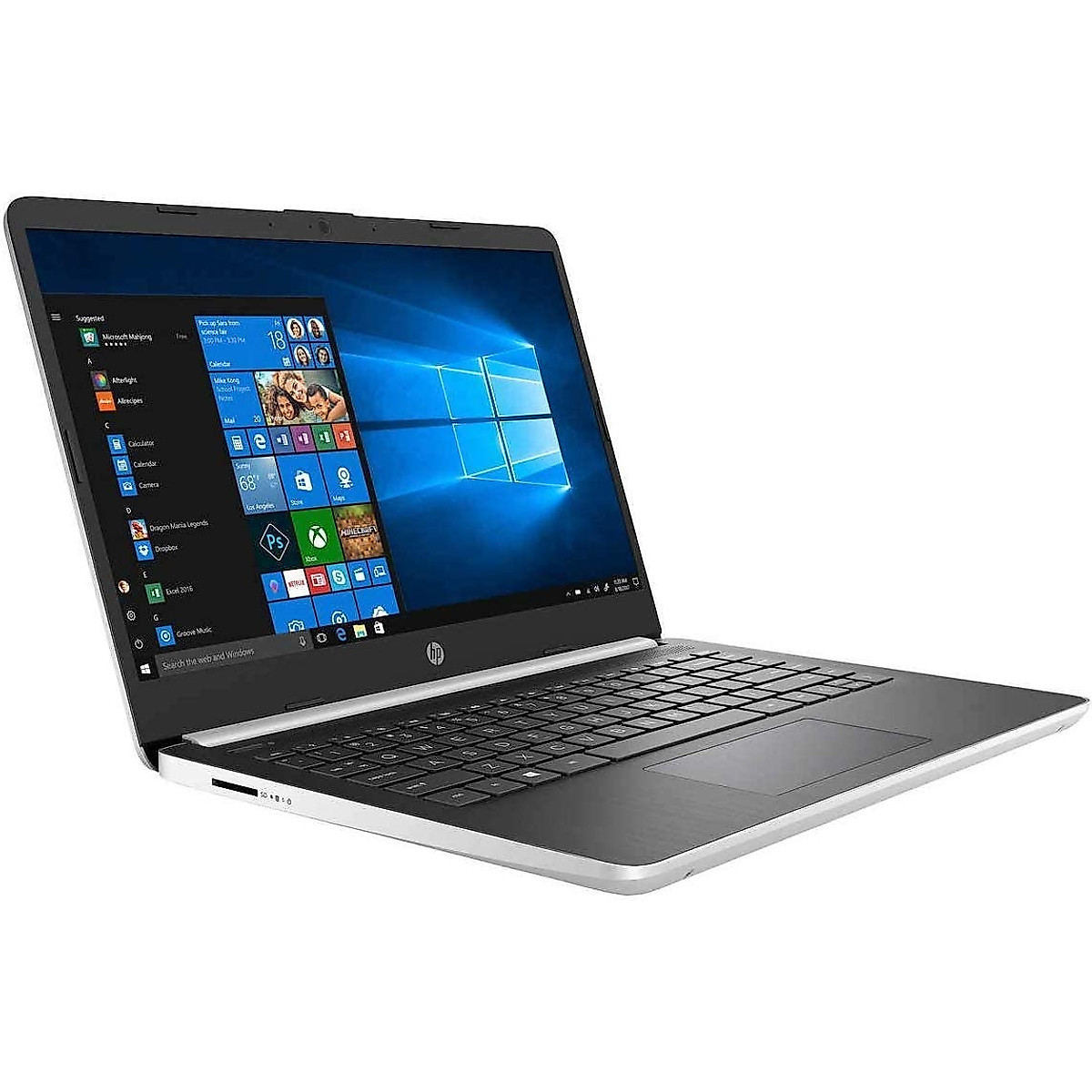 HP 14 Laptop Computer 14" IPS WLED-Backlit FHD 10th Gen Intel Core i5-1035G4 Up to 3.7GHz 8GB DDR4 RAM 256GB SSD 802.11AC WiFi Bluetooth 5.0 HDMI win10 Home Silver