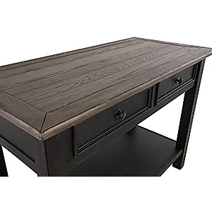 Signature Design by Ashley Tyler Creek Modern Farmhouse Sofa Table, Brown & Black