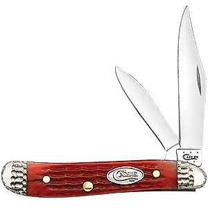 Case Cutlery 53222 Dark Red Bone Peanut Knife