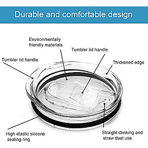 20 oz Tumbler Lids Compatible with Yeti 20 oz Tumbler Replacement Lid 10 oz Lowball, 10 oz Mug and Other Tumblers(1 Pack)
