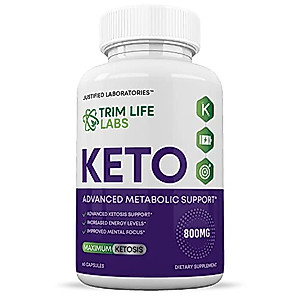 (3 Pack) Trim Life Labs Keto Pills Includes Apple Cider Vinegar Patented goBHB® Exogenous Ketones Advanced Ketogenic Supplement Ketosis Support for Men Women 180 Capsules
