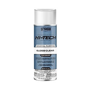 Seymour 16-821 Hi-Tech Lacquers Spray Paint, Gloss Clear with UV Resistant