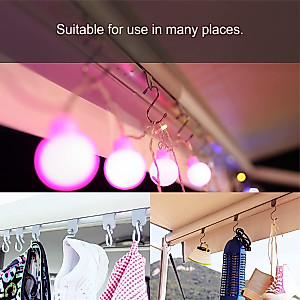 AWNLUX RV Awning Hooks for Lights Camping Awning Accessory Hangers S Shaped Hooks Set Rv Party Light Hangers for Camping Tent Indoor and Outdoor Supplies (Grey and Silver,8 Pairs)