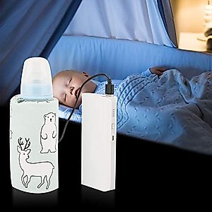 Portable Bottle Warmer Safe USB Bottle Warmer Portable Use Outdoor Travel Home (Type 1)