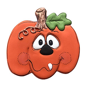 LILIAO Halloween Cookie Cutter Set - 6 Piece - Male Zombie, Female Zombie, Ghost Face, Mummy, Vampire and Pumpkin Fondant Biscuit Cutters - Stainless Steel