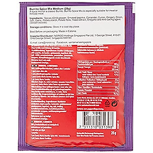 Santa Maria Burrito Seasoning Spice Mix - Mexican Seasoning for Beef Buritto, Chicken Buritto, Vegan Buritto, Breakfast Buritto - 0.98 Oz