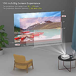 DROOS New Tech 5G Mini Projector TD92 Native 720P Smart Phone Projector 1080P Video 3D Home Theater Portable Proyector (Size (projectors)