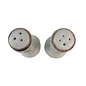 Trellis White Salt and Pepper Set