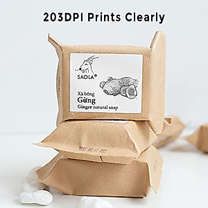Phomemo M220 Label Maker, Upgrade 3 Inch Barcode Label Printer, Portable Sticker Maker Machine for Barcode, Name, Address, Labeling, Mailing, Home, Office & Small Business, Compatible with Phones&PC