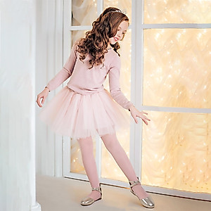 PANDANINJIA Girls Gold Dress Shoes Flats Wedding Party School Toddler Little Kids Ankle Strap Ballet Flats Sandals(Gold, 2 M US Little Kid)