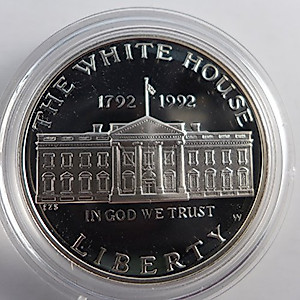1992 W The White House 200th Anniversary Coin $1 Proof US Mint