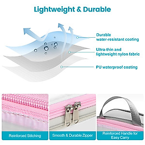 Cambond Compression Packing Cubes for Travel, 4 Pack Travel Bags Luggage Organizers Travel Essentials Compression Cubes for Carry on Suitcases, White