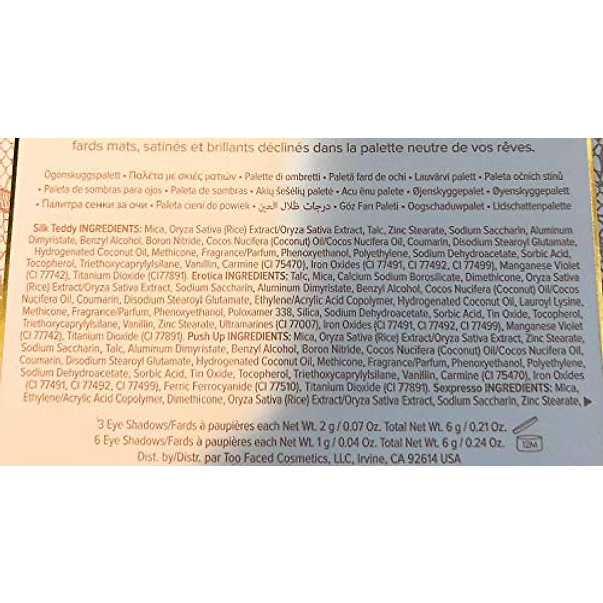 Too Faced Natural Eyes Neutral Eye Shadow Palette Powder