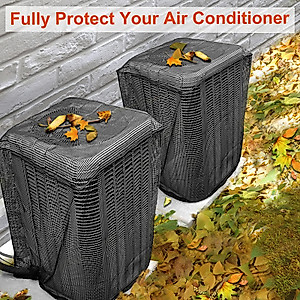 TRELC Outdoor Air Conditioner Cover, Mesh Air Conditioner Cover for Outside Units, All Seasons AC Unit Cover AC Mesh Cover Protect from Clogging - Cottonwood, Leaves, Weeds (35.4" x 35.4" x 39.4")