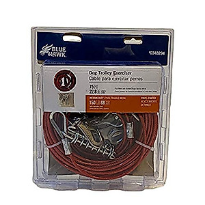 Blue Hawk 75-ft Weldless Galvanized-Red Vinyl Coated Steel Cable