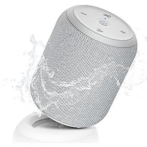 NOTABRICK Bluetooth Speakers,Portable Wireless Speaker with 15W Stereo Sound, IPX6 Waterproof Shower Speaker, Dual Pairs, Portable Speaker for Party Beach Camping