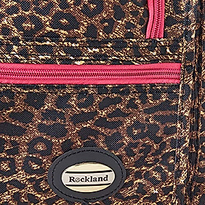 Rockland Rolling Duffel Bag, PINKLEOPARD, 22"