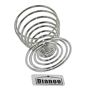 Dianoo Stainless Steel Egg Holder, Spring Wire Tray Boiled Egg Cups Holder Stand Storage, 8PCS, Silver