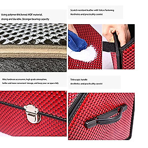 Multipurpose Collapsible Car Trunk Storage Organizer with Lid - Portable Car Storage Box Bin SUV Van Cargo Carrier Caddy for Shopping Camping Picnic Home Garage