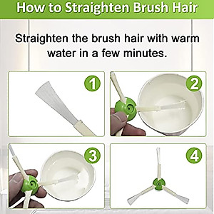 Replacement Parts Compatible with iRobot Roomba I, E & J Series i7 i7+ i2 i3 i3+ i4 i4+ i6 i6+ i8 i8+/Plus j6+ j7 E5 E6 E7, 1 Set of Multi-Surface Rubber Brushes, 6 HEPA Filters, 6 Side Brushes