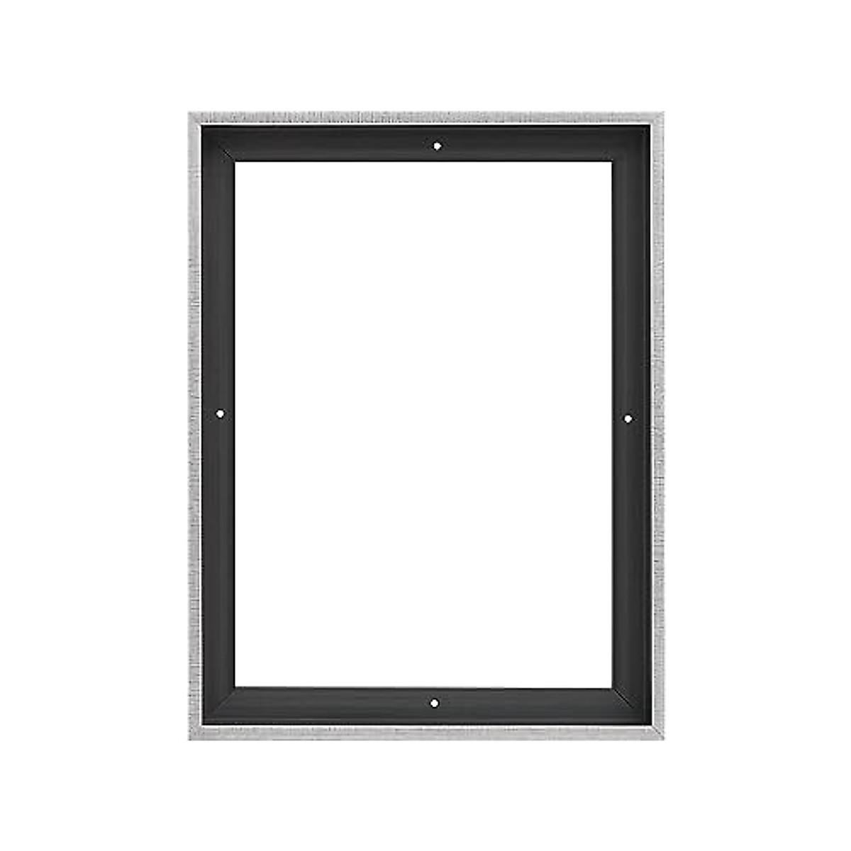 Pixy Canvas Floater Frame 9x12 for 1-1/2 (1.5) inch Deep Canvas Paintings/Canvas Prints/Wood Canvas Panels/Wall Art/Wall Decor/Home Decor/Artwork (Antique Silver, 9 x 12 inch, Portrait)