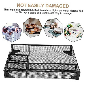 Tofficu 3pcs Office File Holders Household Book Organizer Bookshelf Accessories Desktop Paper Organizer Drawer Organizers Office Desk Organizers and Storage Office File Organizer Magazine