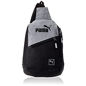 PUMA EVERCAT SIDEWALL SLING BACKPACK, One Size, Heather Grey