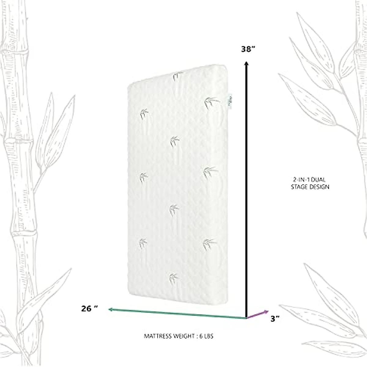 Dream On Me Aster Cool Comfort Plus Gel Playmat, Greenguard Gold Certified, Ideal Support, Easy Maintenance, Environment Safe Playmat