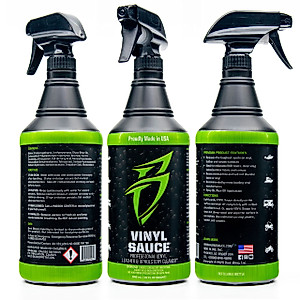 Boat Bling VS-0032 Vinyl Sauce Premium Vinyl and Leather Cleaner, 32 Oz., for Boats, RVs, Powersport Vehicles and More