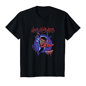 Kids Marvel Spider-Man: Into the Spider-Verse Miles Graffiti T-Shirt
