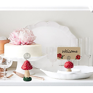 dgudgu Mushroom Table Number Holders 8Pcs Place Card Holder Table Card Holders Food Signs For Party Buffet Place Card Holders For Table Place Card Holders Table Sign Holders