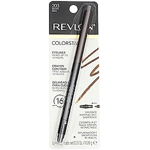 Revlon ColorStay Eyeliner Pencil, Brown [203], 0.01 oz (Pack of 2)