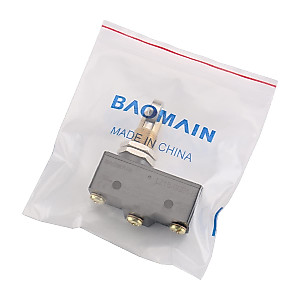 Baomain 2PCS General Purpose Basic Switch Z-15GQ21-B3(LZ15-GQ21-B), Panel Mount Cross Roller Plunger, Medium OP, Screw Terminal, 0.5mm Contact Gap, 15A Rated Current UL CE Listed