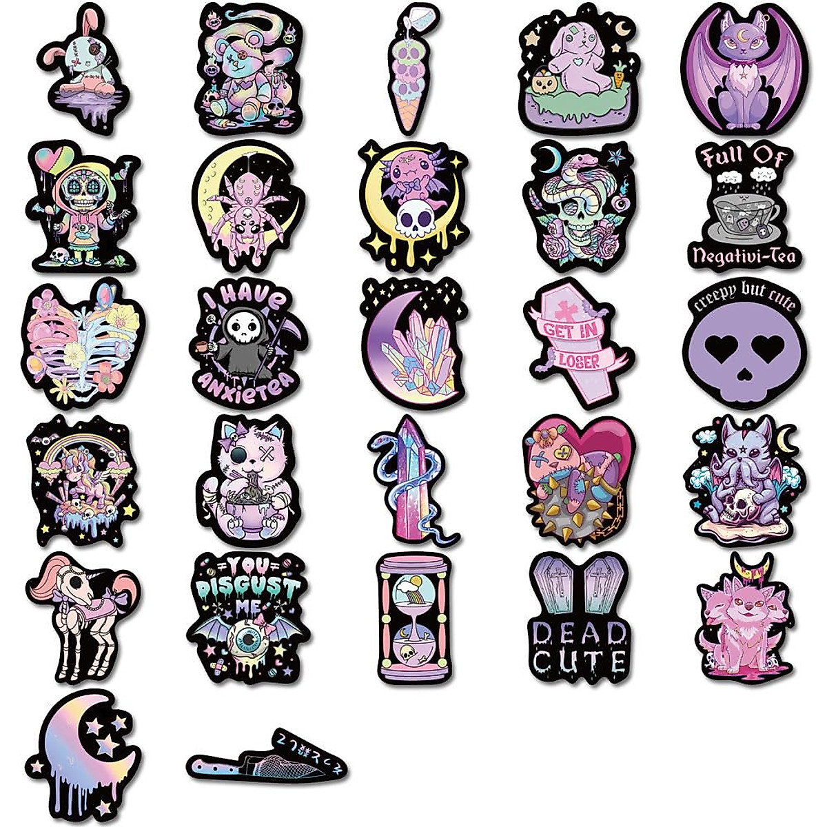 56Pcs Cute Animal Stickers for Kids, Water Bottle Stickers Waterproof Vinyl Hydroflask Phone Skateboard Laptop Stickers, Aesthetic Sticker Packs for Girls Teens