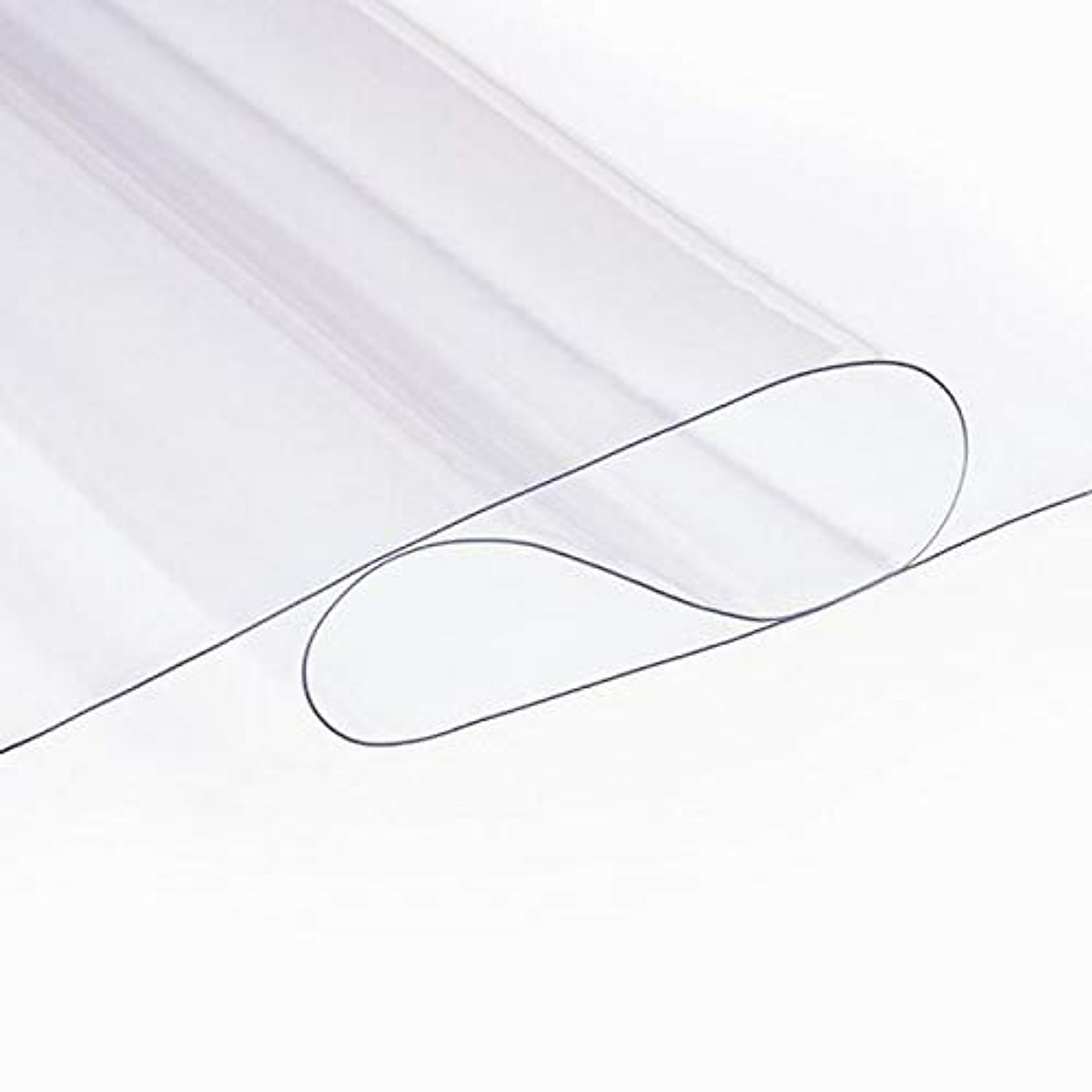 Clear Plastic Vinyl Fabric 04 Gauge - 60 Gauge Sizes by The Yard DIY Table Covers Machinery Recreational Use Waterproof Covering Lining (16 Gauge)