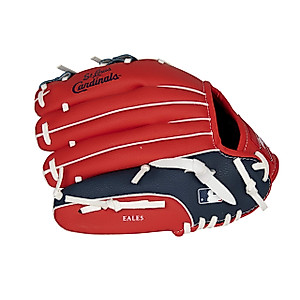 Rawlings MLB Team Logo Youth Glove Series, St. Louis Cardinals, Navy, 10"