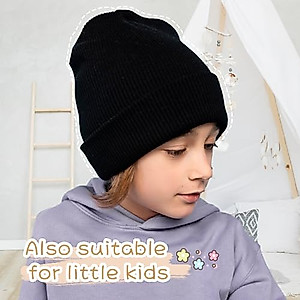 Durio Baby Beanies - Warm Knit Beanies for Boys & Girls, 6-36 Months, Cute Winter Hats in Navy