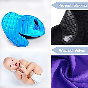 CrazyAnt Piddle Pad Travel Potty Carseat Seat Protectors, Strong Surface Water Absorption Washable Seat Liners with 360 Degree Buckle Hole Protection for Potty Training and Long Car Trips