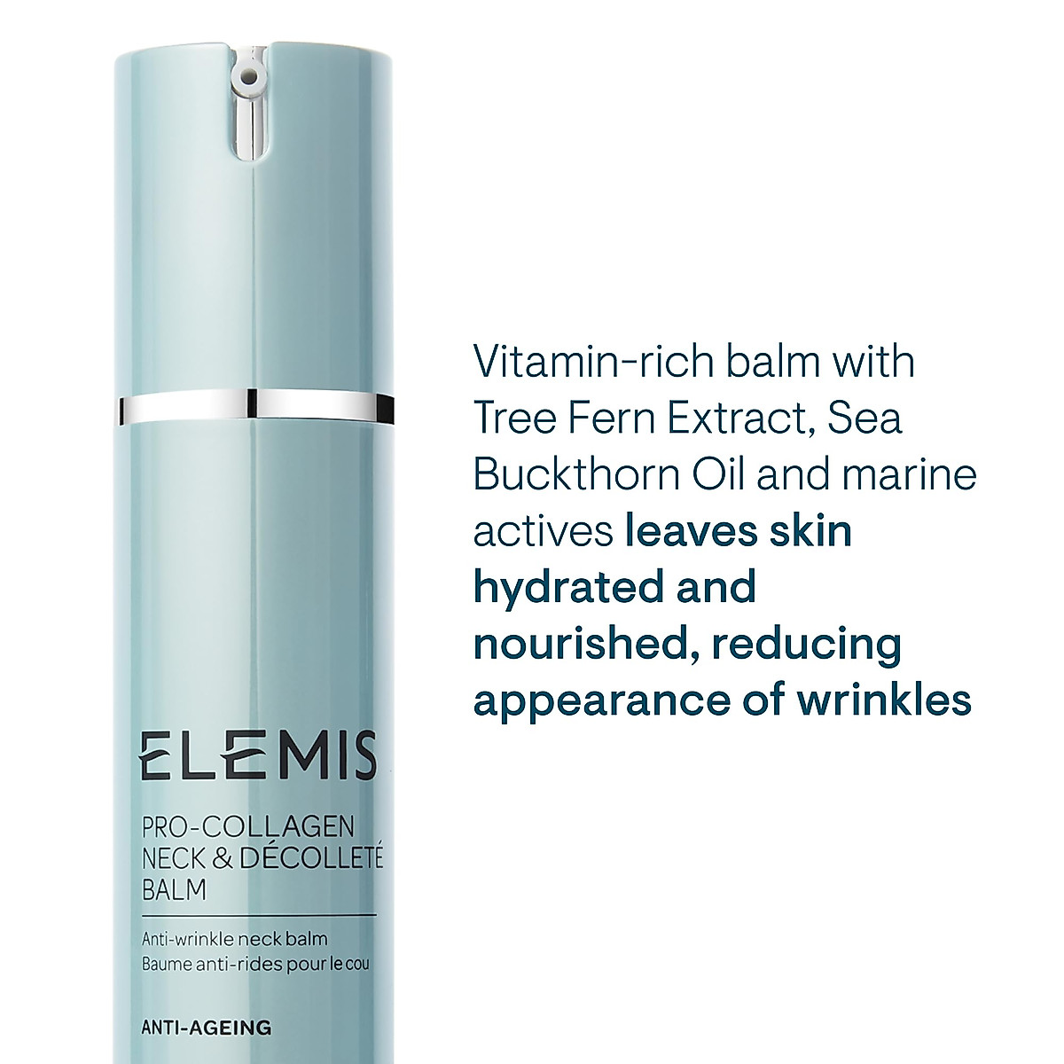 ELEMIS Pro-Collagen Neck & Décolleté Balm | Powerful Anti-Wrinkle Moisture Balm Firms, Smoothes, and Hydrates to Reveal Younger-Looking Skin | 50 mL