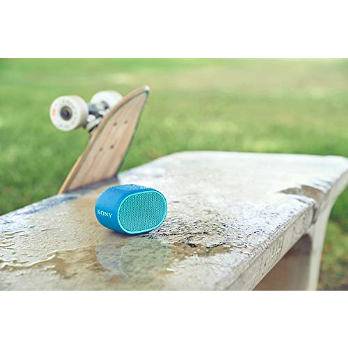 Sony SRS-XB01 Compact Portable Bluetooth Speaker: Loud Portable Party Speaker - Built in Mic for Phone Calls Bluetooth Speakers - Blue - SRS-XB01