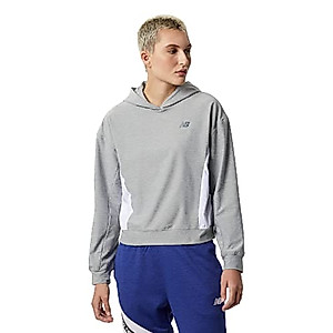 New Balance Women's Sport Spacedye Fashion Layer, Athletic Grey , Large