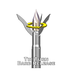 AMS Bowfishing A206-Wht Fiberglass Arrow Ankorfx Point, Shaft & Safety Slide